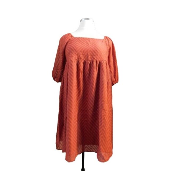 BloomChic | Dresses | Bloomchic Bloom Chic Size 2 Burnt Orange Babydoll ...